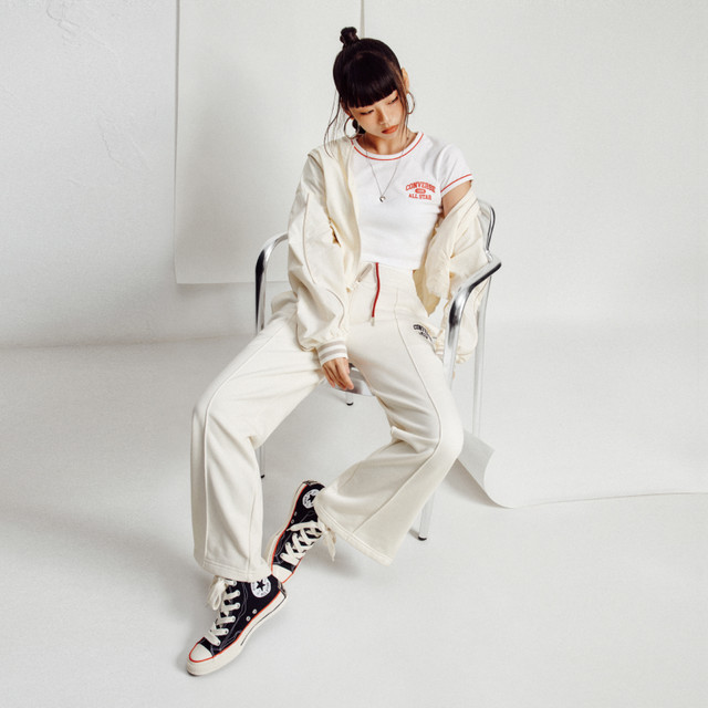 CONVERSE Converse official 1970S men's and women's fun irregular art ...