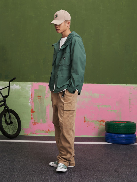 CONVERSE official spring jacket men's waterproof retro hooded work ...