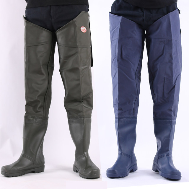 Long-tube over-the-knee rain boots for men, non-slip and wear-resistant ...