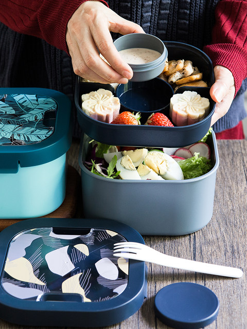 Columbia's large capacity outer salad box double -layer separation ...