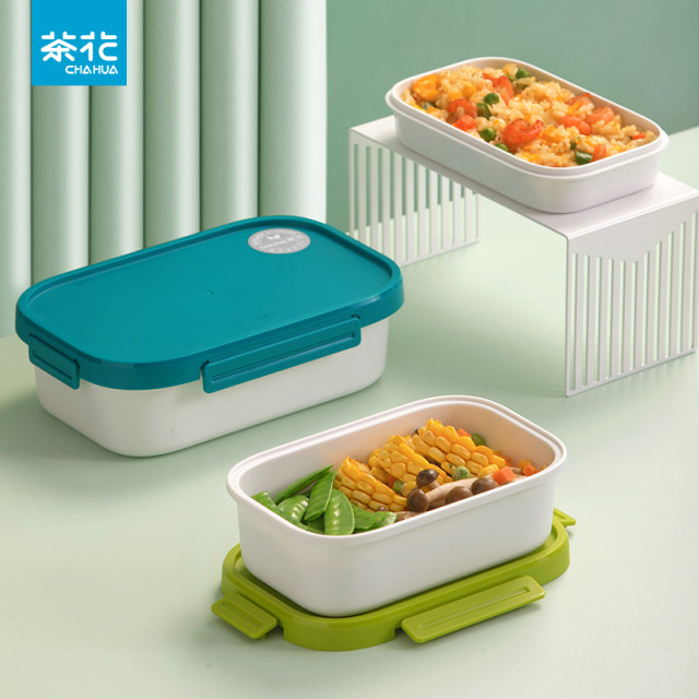 Camellia double-layer separated lunch box for office workers and ...