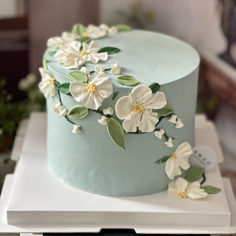 Hua Fan Diary ins style small fresh retro lace birthday cake girl ...