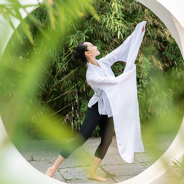 Bo sleeves, wide sleeves, large sleeves practice clothes, Han and Tang ...