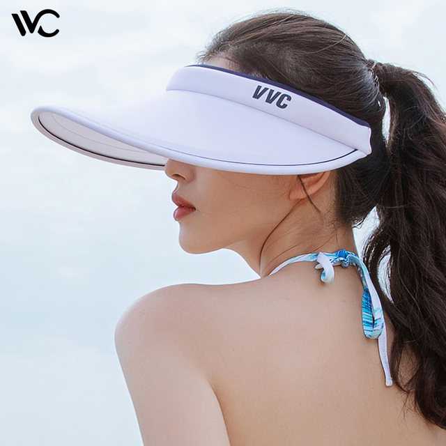 Korean VVC sunscreen female summer anti -ultraviolet covers face outdoor sun hat big hat big ...