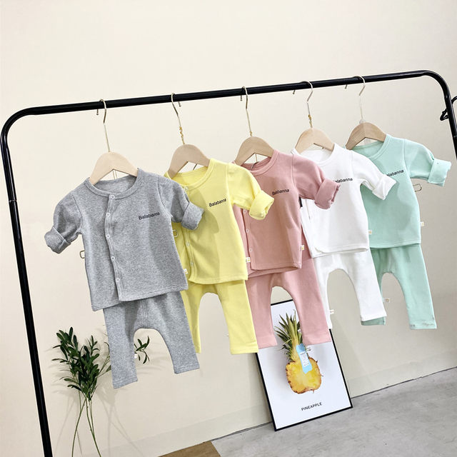 Small baby clothes spring and autumn pure cotton male and female baby ...