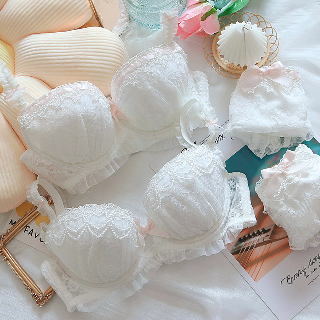 Yosu Bride's Bridal ~Sweet and Cute White Lace Underwear Japanese Push ...