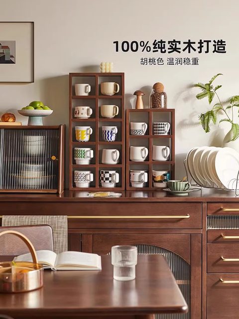 Jiayi solid wood storage rack multi-layer storage rack study desk ...