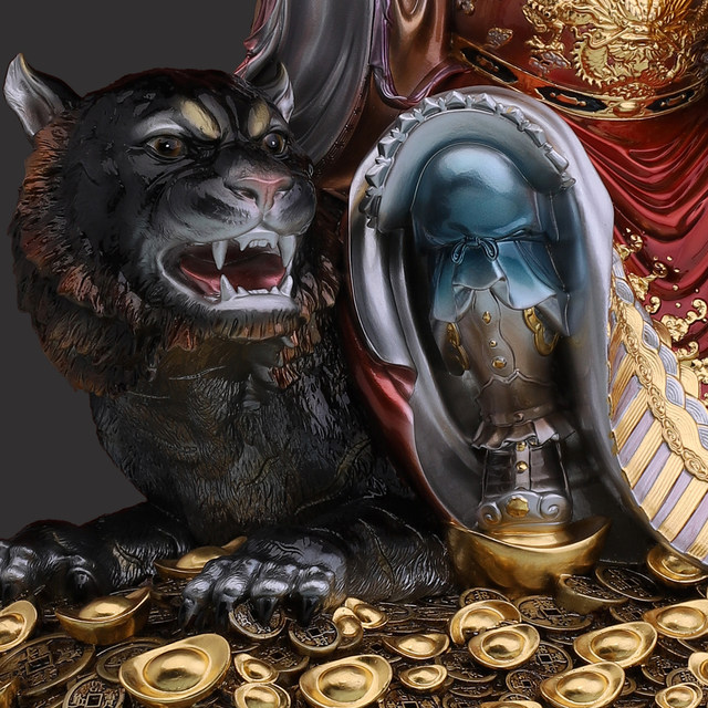 Wu Caishen Zhao Gongming Pure Copper Zhao Gongming riding tiger ...