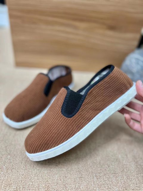 He Hang's handmade cloth shoes loofah pvc beef tendon sole elastic non ...