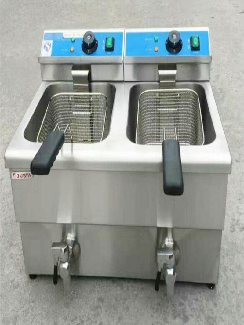 Justa EF-12L Electric Fryer - 8L Single Cylinder Commercial Fryer