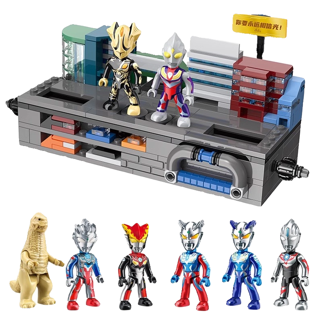 Genuine Enlightenment Ultraman Battle Arena Assembled Building Block ...