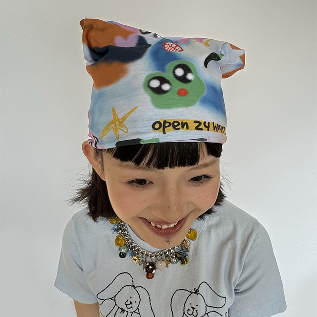 Y2K punk fun metal sports outdoor versatile seamless high elastic headscarf