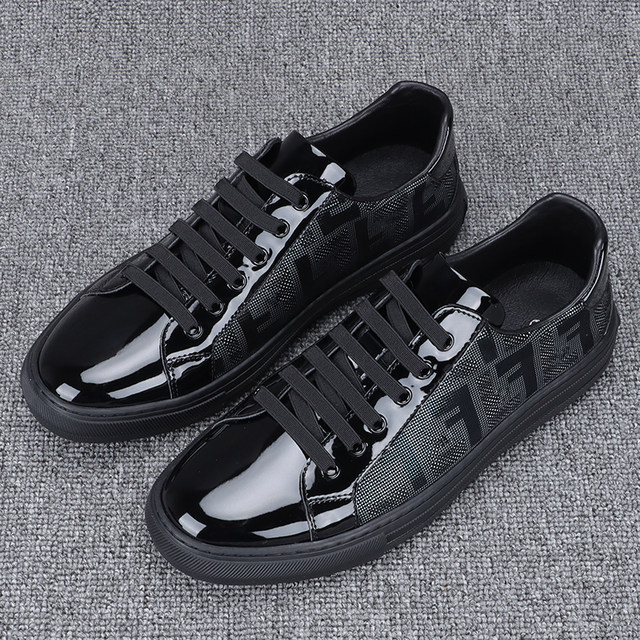 Trendy shoes for men 2024 autumn new fashion trendy patent leather ...