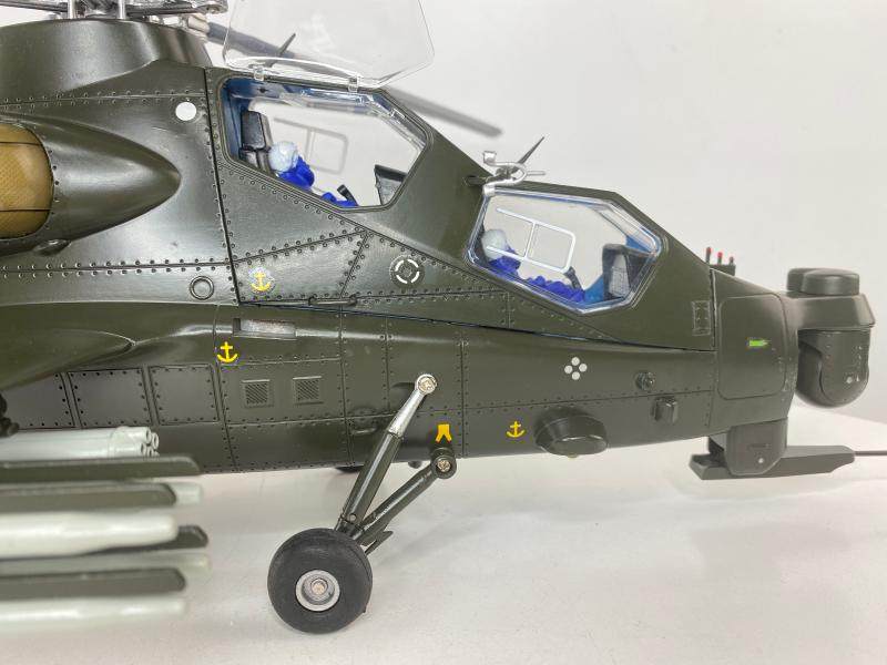 60 cm armed Z-10 helicopter alloy simulation finished panda model z10 ...