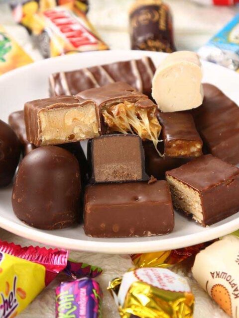 Selected Russian imported mixed candies original multi-flavor chocolate ...