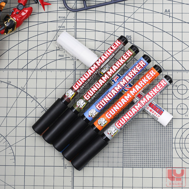 Jun Shima Mark Pen Set Minks/Basic Color/Details Gundam Pain Pain Pen ...
