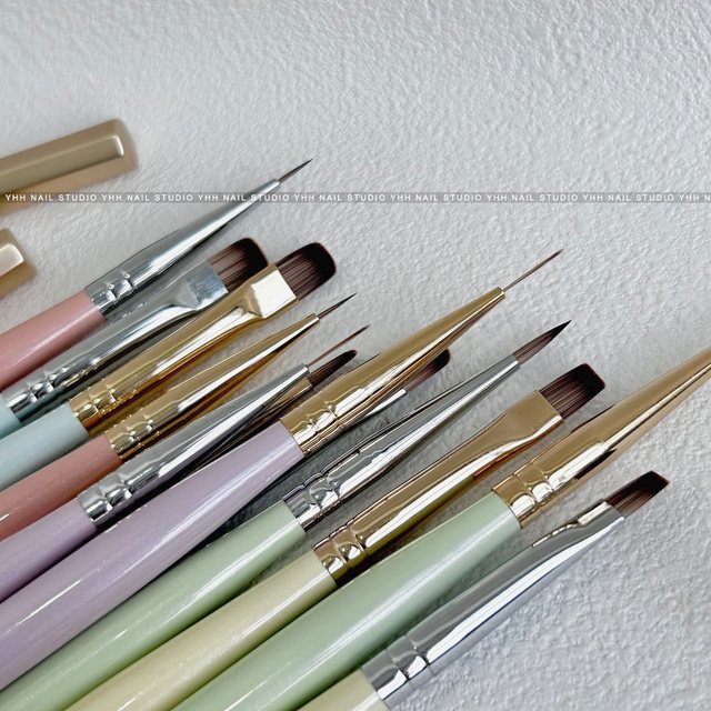Yhh Yinghe Nail Art Brush Gel Brush/Watercolor Brush/Flat Round/Line ...