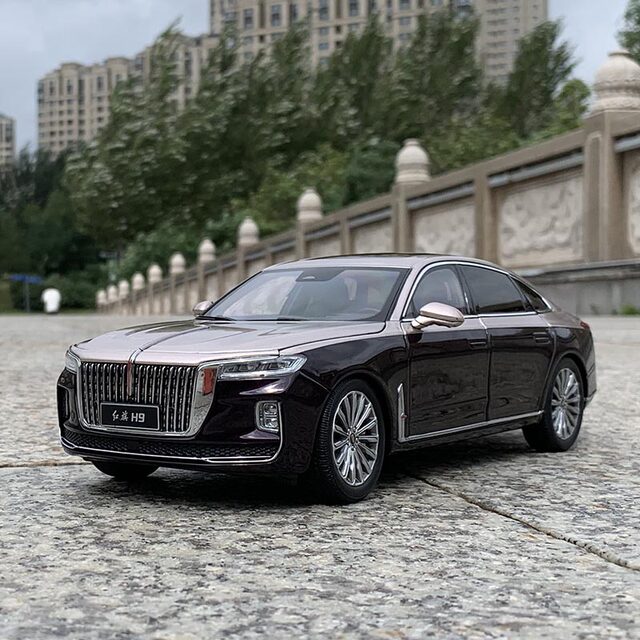 FAW original Hongqi H9 signature version 1:18 simulation car model ...