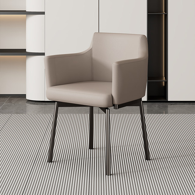 Italian rotating dining chair home simple desk and chair light luxury ...