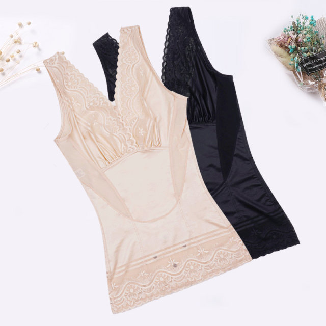 Thin body-shaping top, authentic belly-controlling waistcoat, women's ...