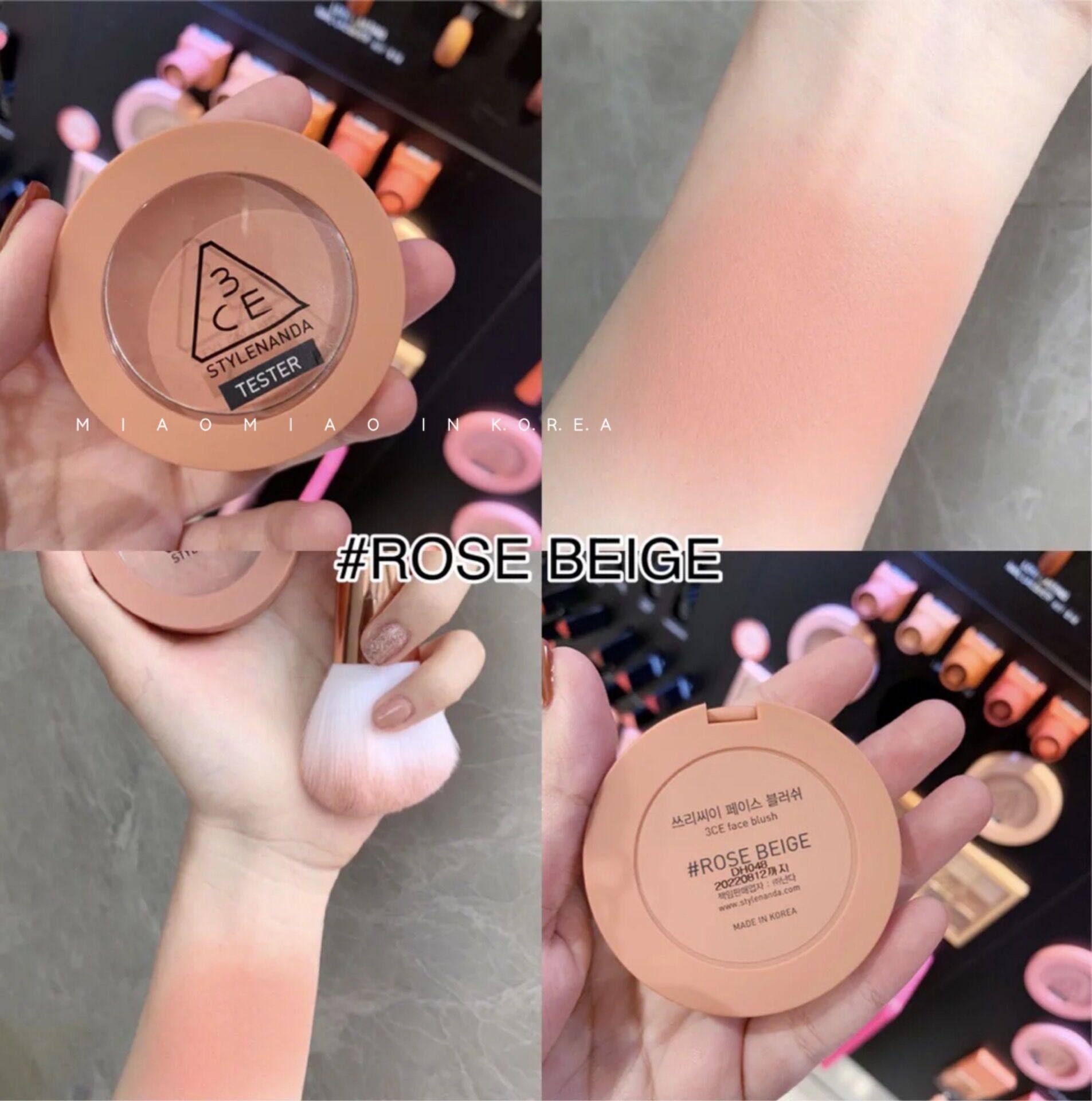 3CE Monochrome Blush - Mono Pink, Peach Rose, Beige Rose