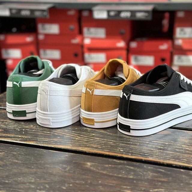 PUMA Puma canvas shoes men's shoes and women's shoes summer new black ...