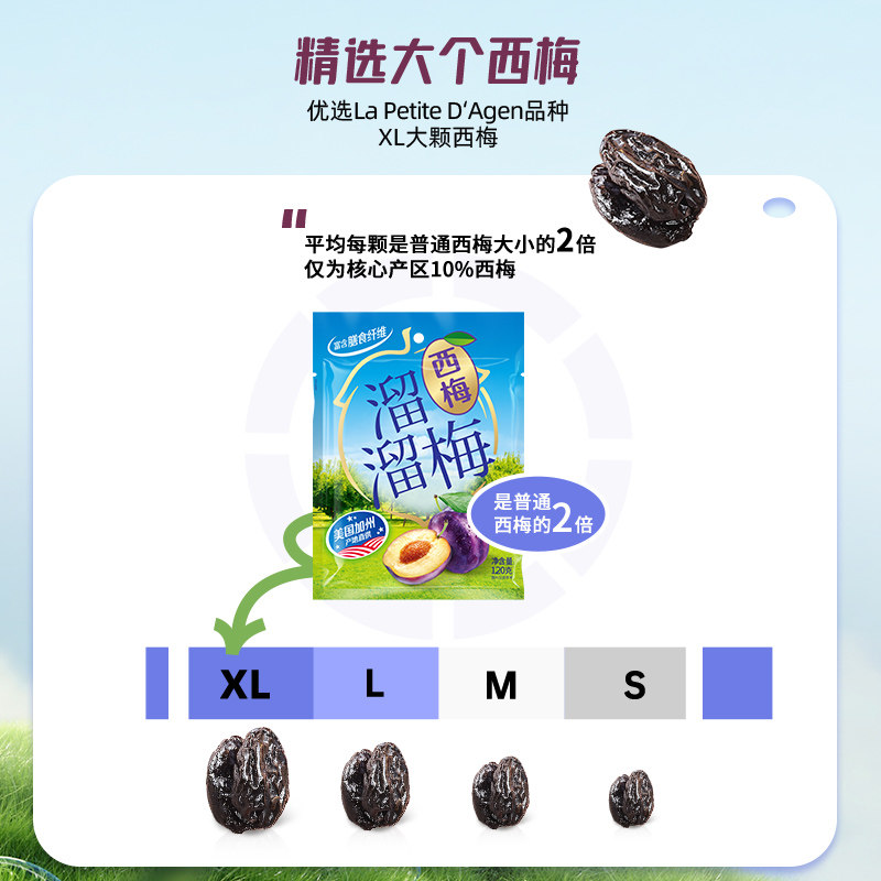 American California Big Prune Dried Plum Snack Pack