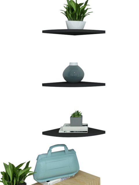 Corner Shelf for Bedroom Decoration, No-Drill Partition Wall-Mounted ...