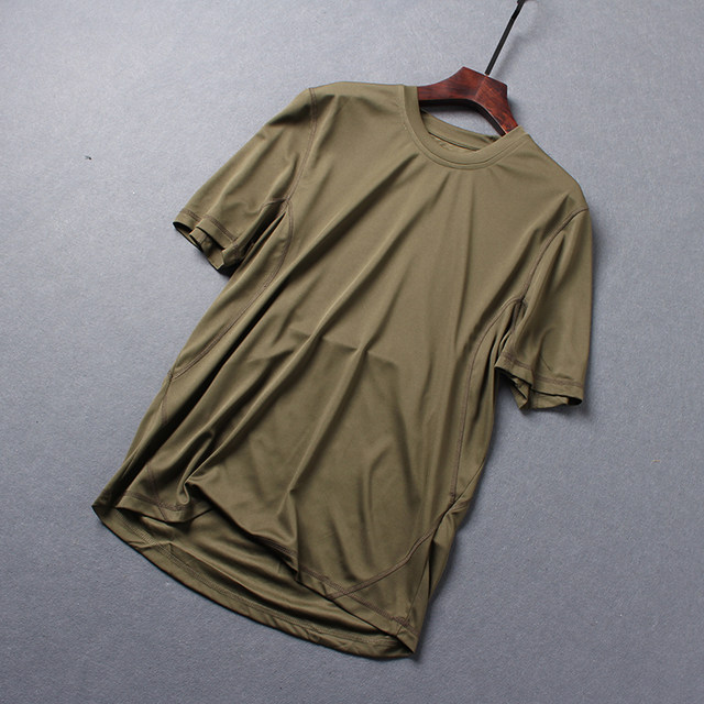 Quick-drying short-sleeved T-shirt for men in summer outdoor round neck ...