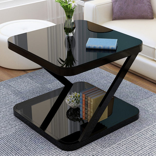 Simple coffee table simplicity Modern tempered glass living room mini ...