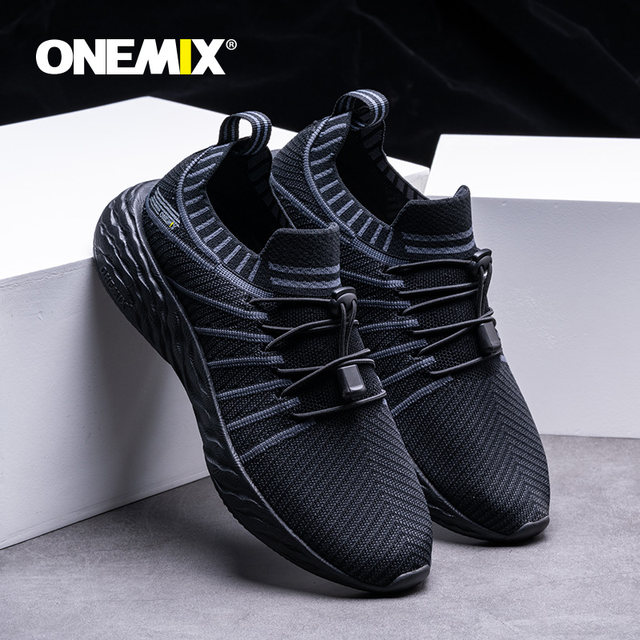 onemix high-tech waterproof small black shoes sports shoes for men and ...