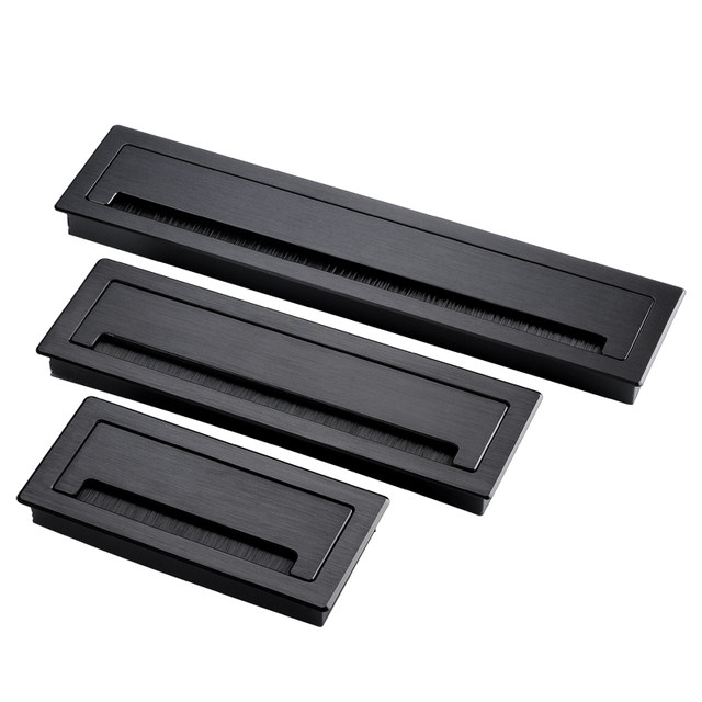 Computer desk threading hole cover aluminum alloy damping buffer socket ...