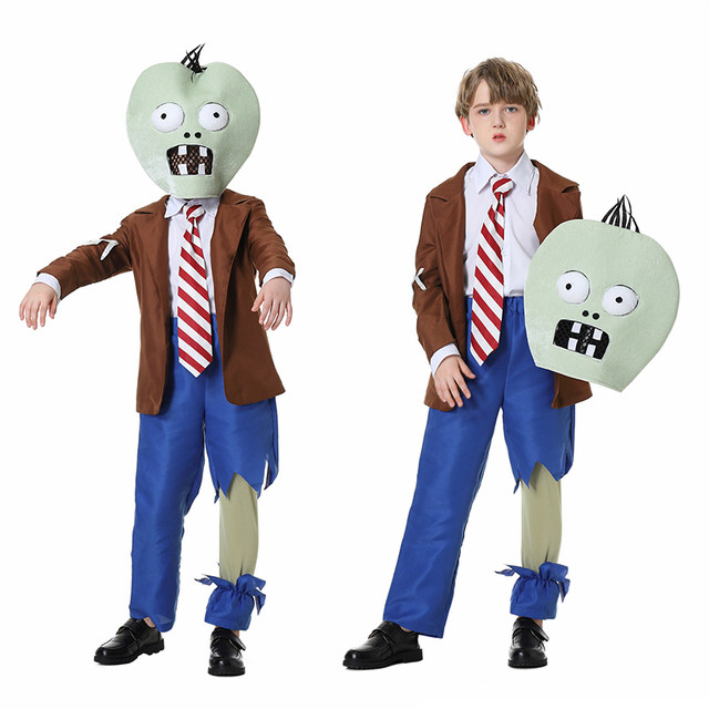 Crazy Dave Plants vs. Zombies Costume Halloween Funny Zombie Zombie Cos ...