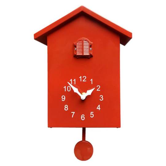 Reloj De Cuco Moderno Reloj De Cuco Gris Minimalista Con Péndulo De