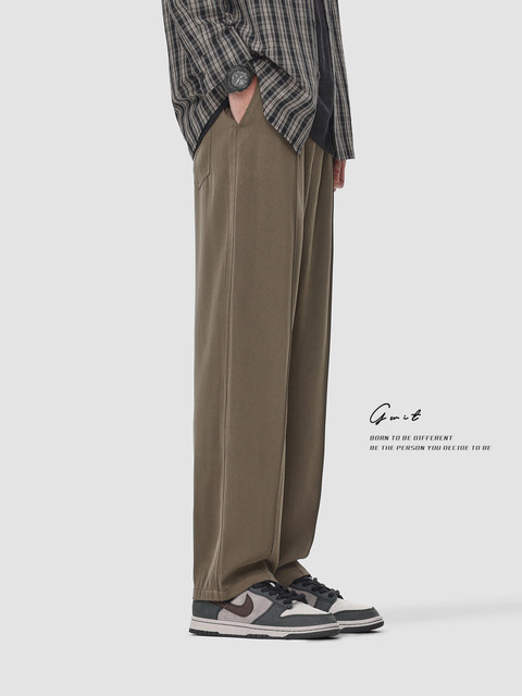 GWIT American retro cleanfit spring and autumn drooping Maillard trendy ...