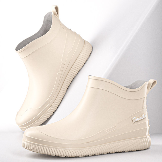 Low-top rain boots women's rubber shoes fashionable water shoes ...