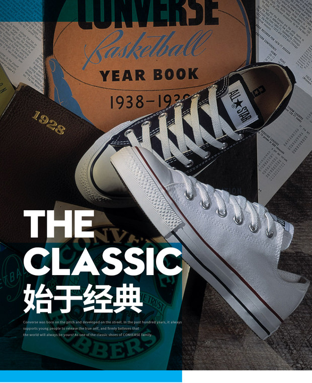Converse Converse Classic Canvas Shoes Men and Women Low-top Student ...