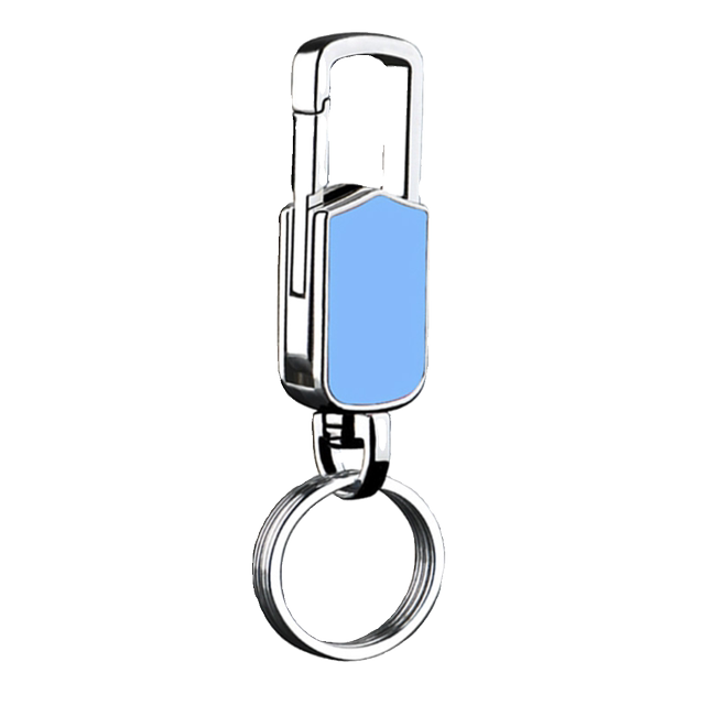 Car key chain stainless steel men's waist lock key chain girls couple ...