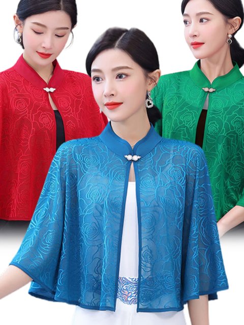 Small blouse, lace shirt, small shawl, sun protection clothing, women's ...