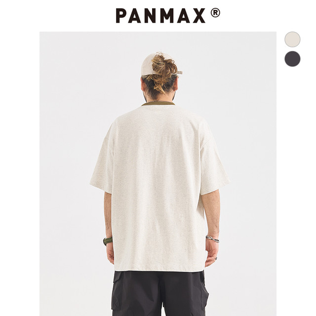 PANMAX trendy brand casual retro pocket loose plus fat plus size summer ...