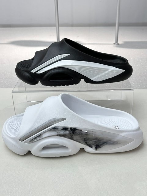 Li Ning 2024 new anti-wu BADFIVE Slide men's basketball court casual ...