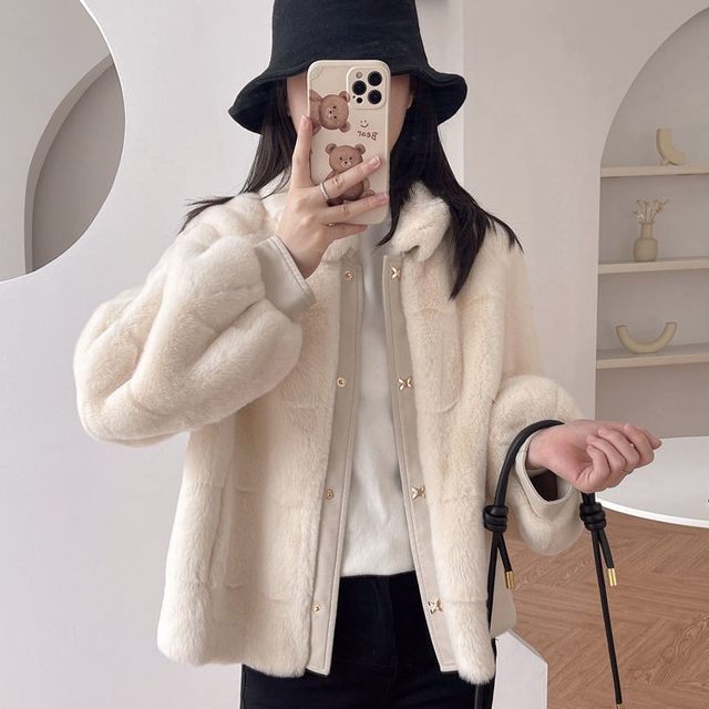 Fur grass female 2024 short short small small small small man Haining ...