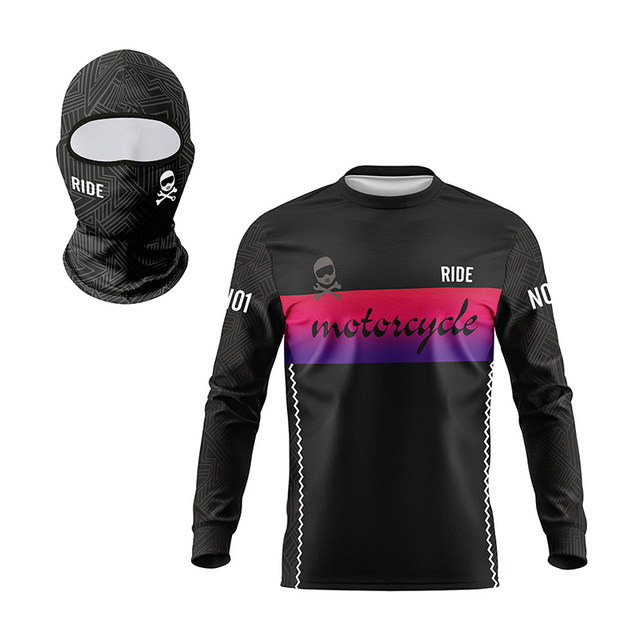 Retro long-sleeved off-road motorcycle riding clothing, breathable ...
