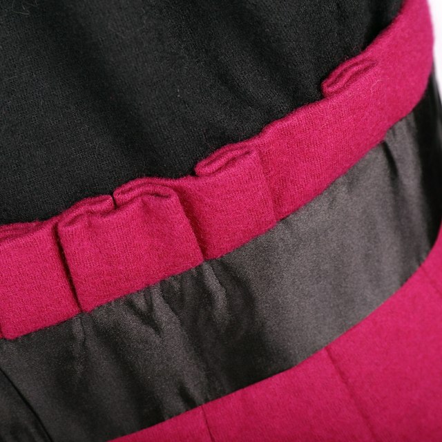 Autumn ladies' clothing stunning stitching long -sleeved round neck ...