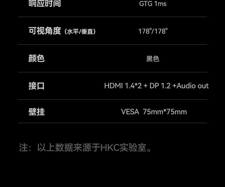 HKC 24-Inch 165Hz Gaming 2K IPS Display | External Notebook Screen VG245