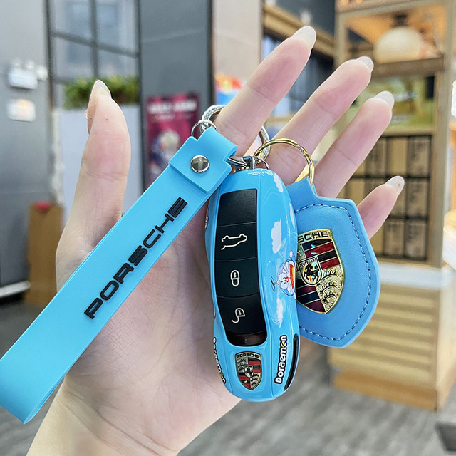 Suitable for Porsche key shell macan Cayenne Panamera key chain set 718 ...