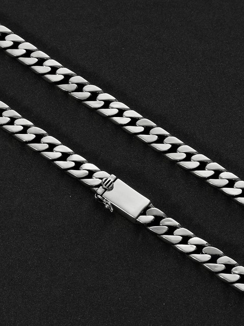 Bullish men's simple necklace sterling silver rings ring tide brand ...