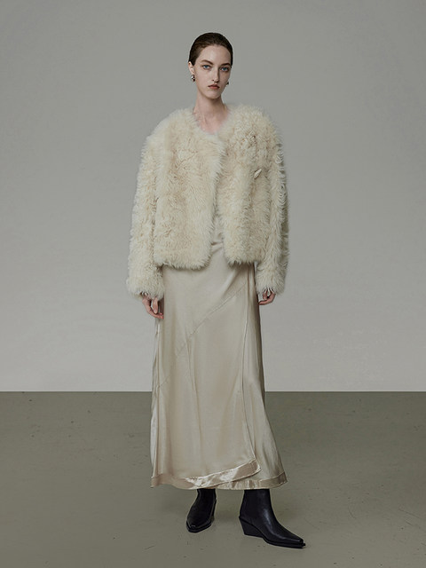 UNSPOKEN high-end warm imitation fur French design niche fur all-in-one ...