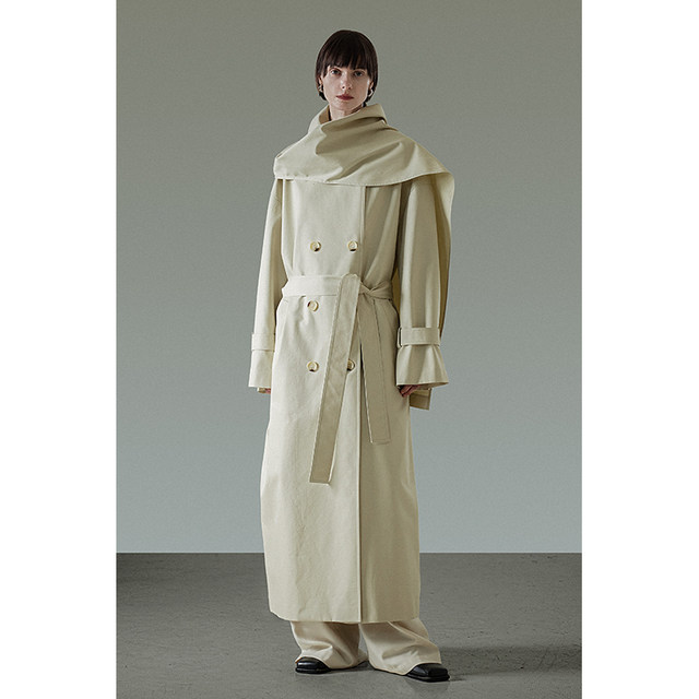 UNSPOKEN French trench coat for women 2024 new autumn and winter niche ...