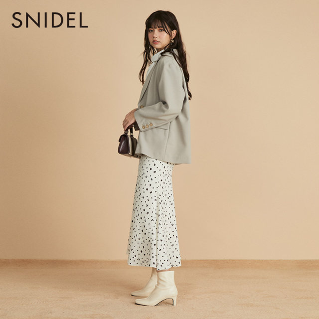 SNIDEL spring and summer neutral style sweet and cool light and loose wide version solid color ...